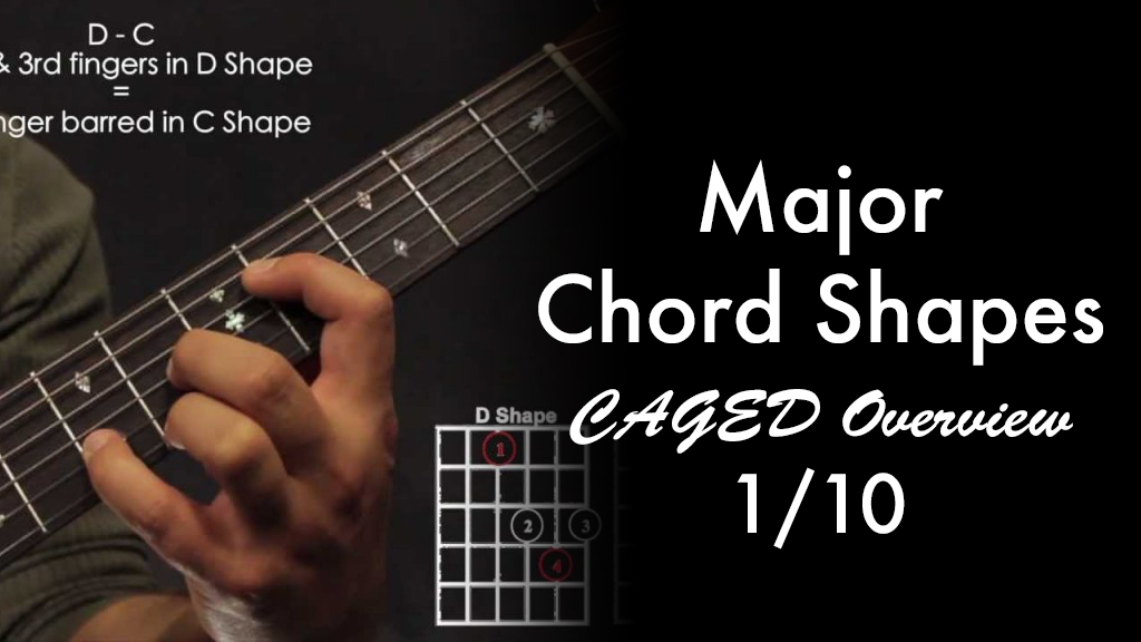 Major CAGED Chord Shapes | CO 1/10 • Garret's Guitar Lessons