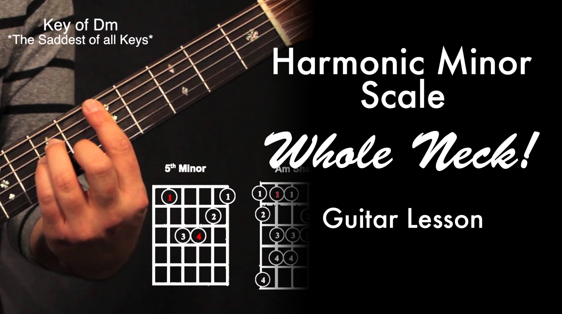 Melodic Minor Scale (Whole Neck!) • Garret's Guitar Lessons