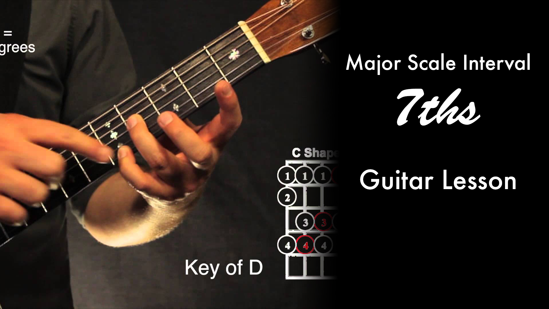 Major Scale Interval | 7ths • Garret's Guitar Lessons