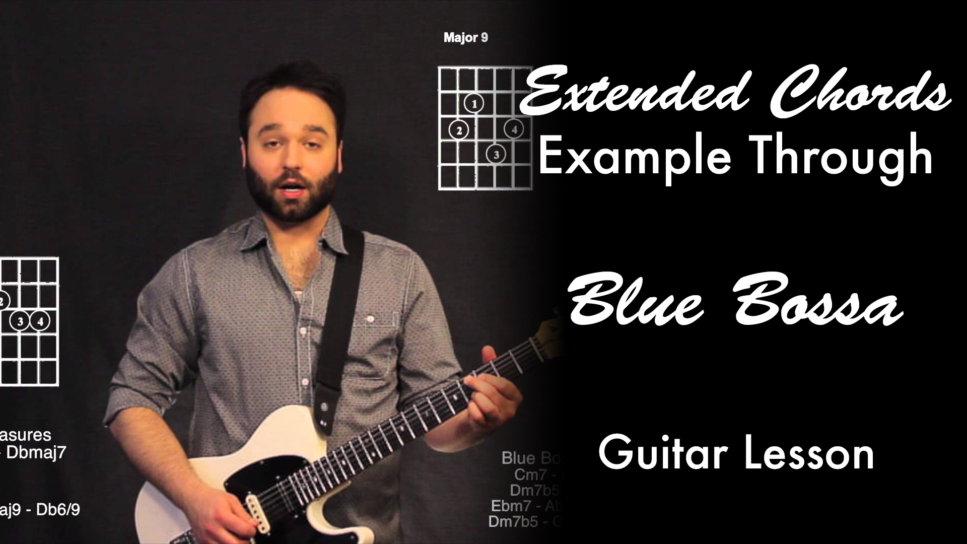 Extended Chords Example Through Blue Bossa • Garret's Guitar Lessons