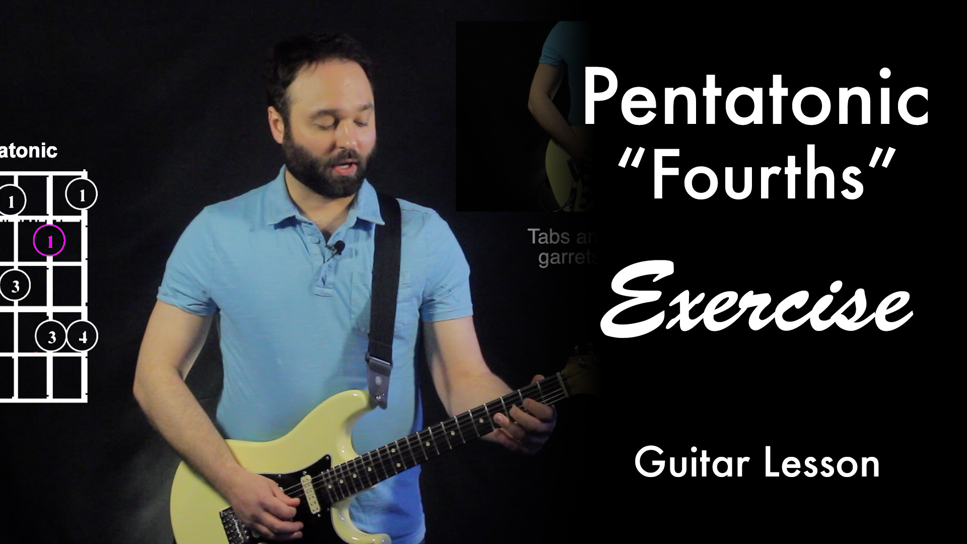 Pentatonic “Fourths” Exercise • Garret's Guitar Lessons