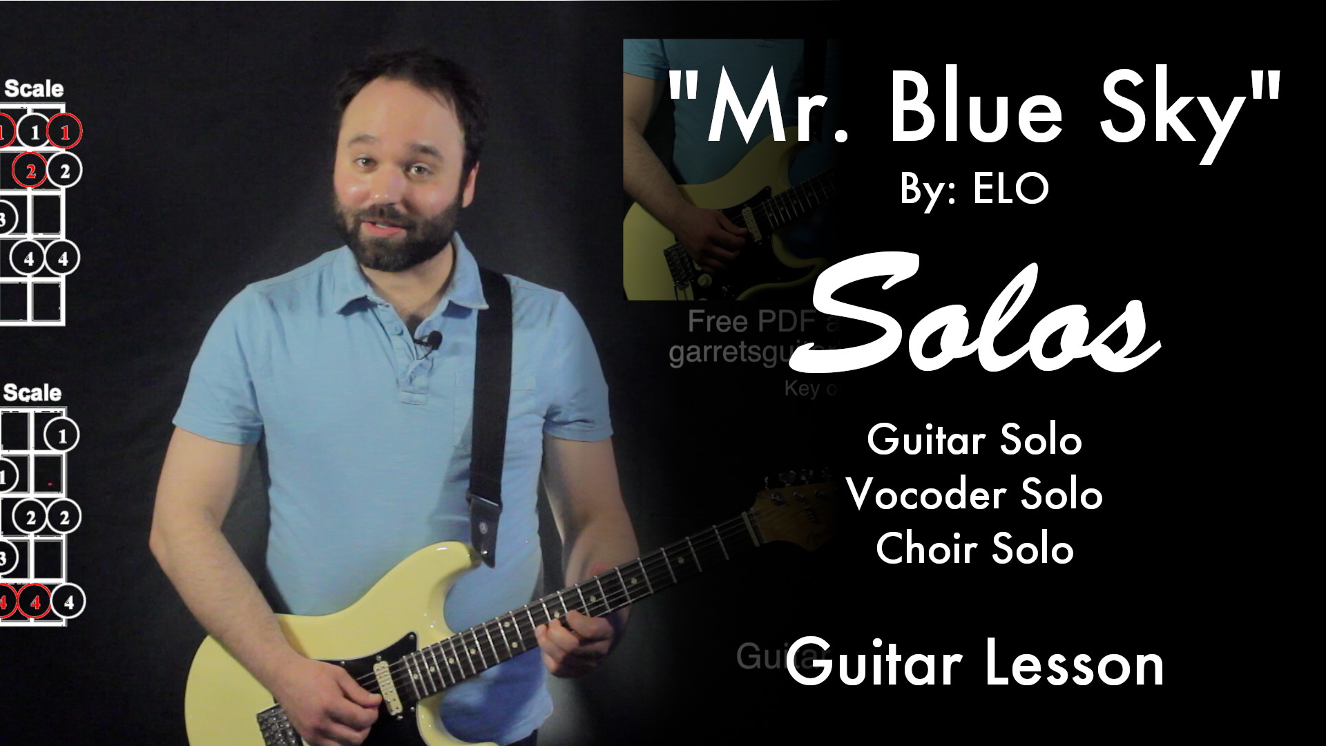 Mr. Blue Sky by ELO | Solos Tutorial | Guitar, Vocoder and Choir ...